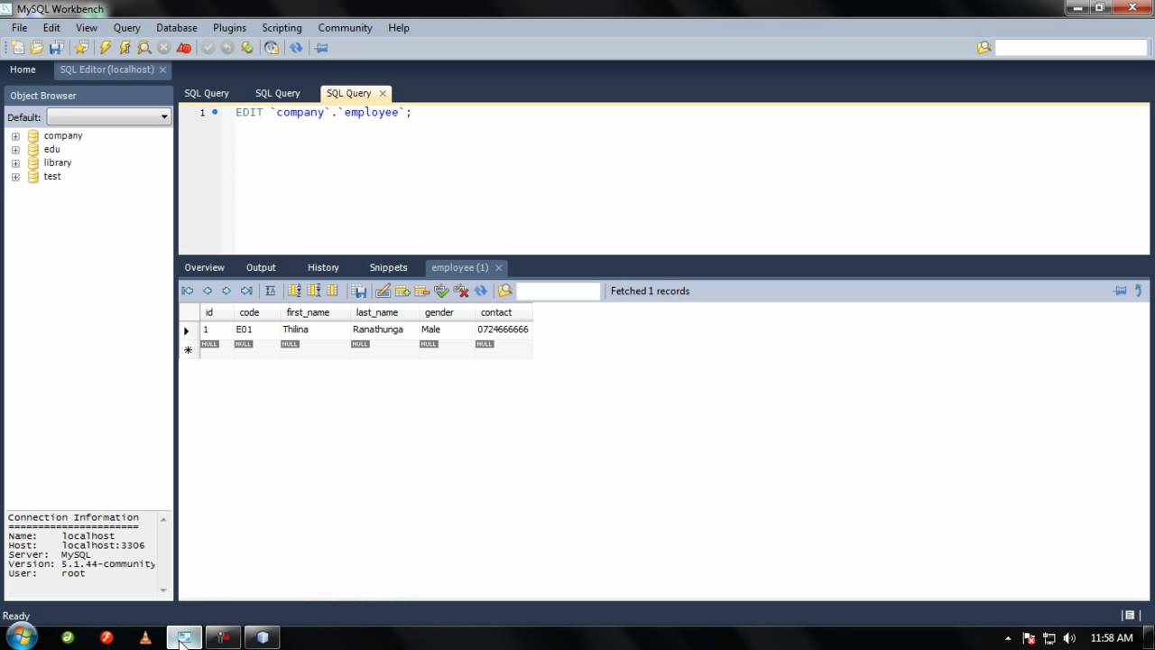 java persistence (JPA) with MySql Database part4.avi - YouTube