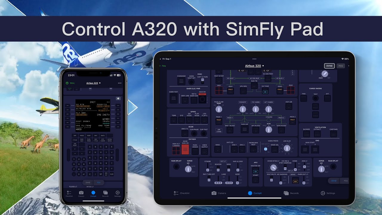 SimFly Pad - A320 Panel - YouTube