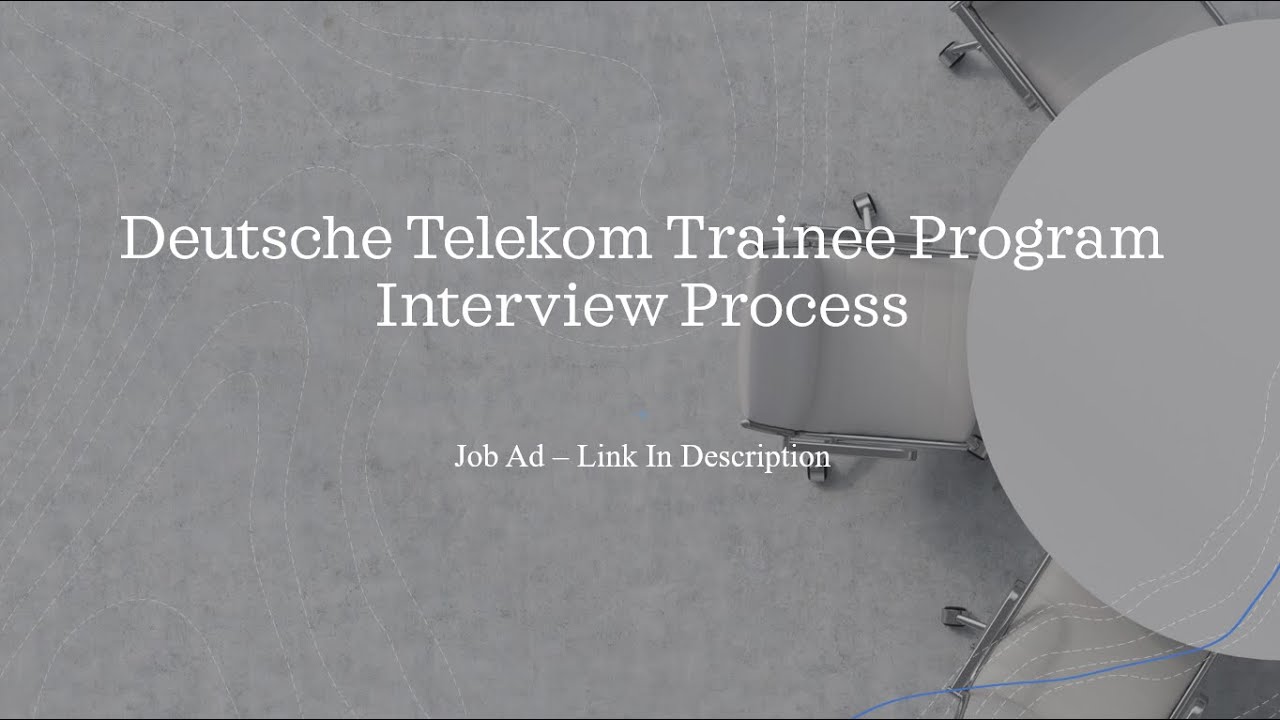 Deutsche Telekom - Interview Experience and Things to know - YouTube