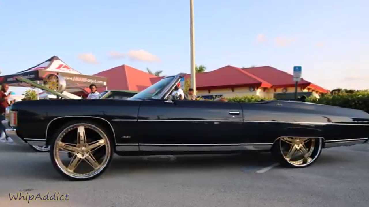 WhipAddict: 71' Chevrolet Impala Convertible on 26" Gold Amani Forged ...