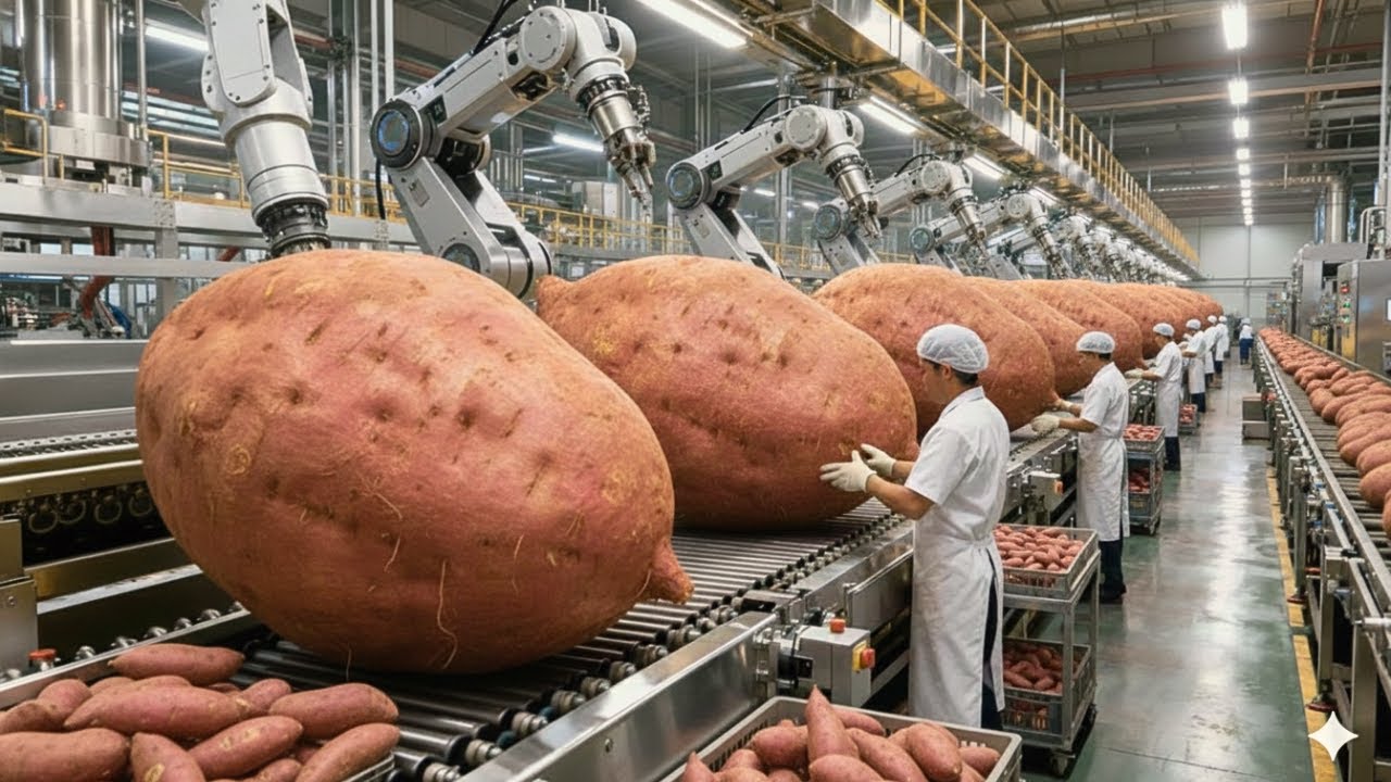 Inside a Modern Sweet Potato Processing Plant: From Raw Root to Frozen ...
