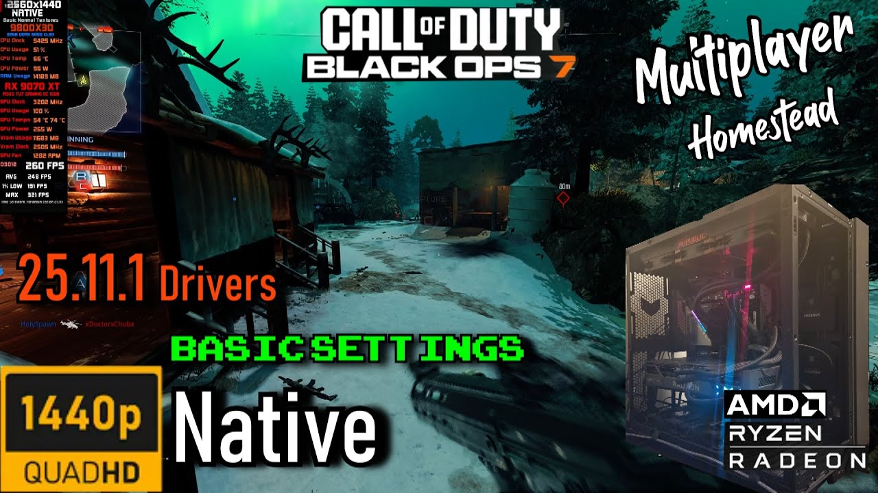 Call of Duty Black Ops 7 🎮 1440p Native BASIC (NORMAL TEXTURES ...