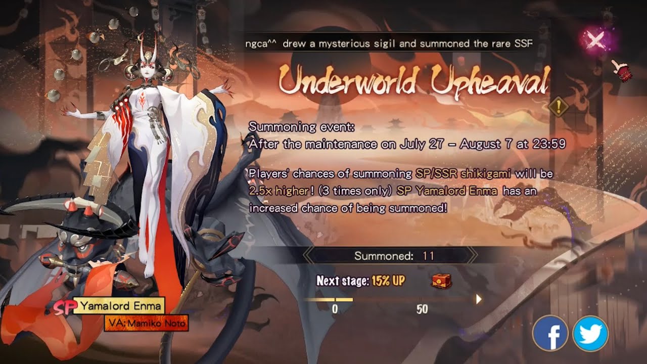 【Global Onmyoji】SP Yamalord Enma Summon Event | Vẽ bùa sự kiện Diêm SP ...