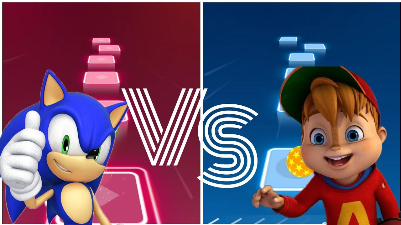 Alvin And The Chipmunks VS Sonic Tiles Hop EDM Rush - YouTube