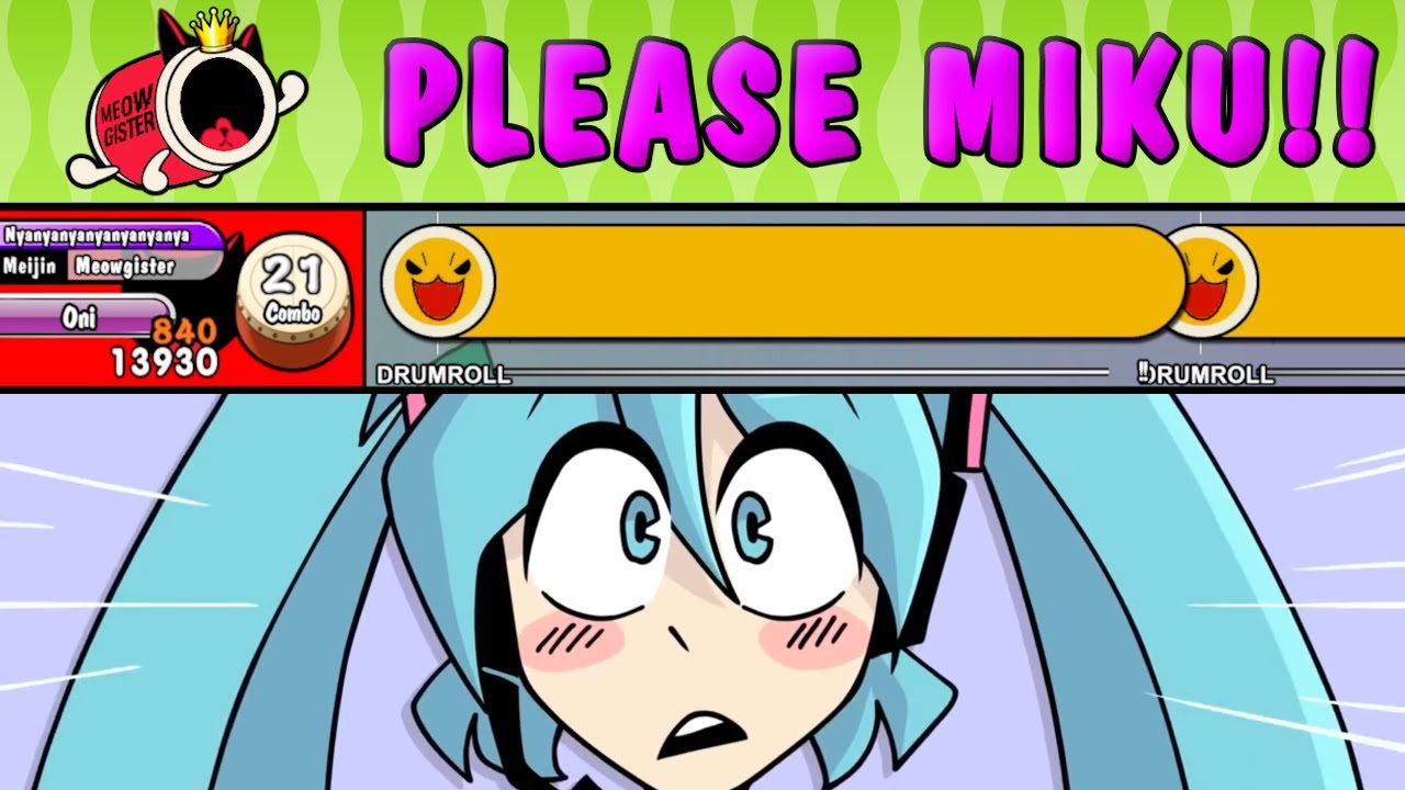 [Taiko no Tatsujin] PLEASE MIKU!! - YouTube