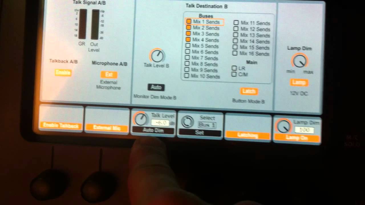 Behringer X32 - Talkback Mic Section - NRCC - YouTube