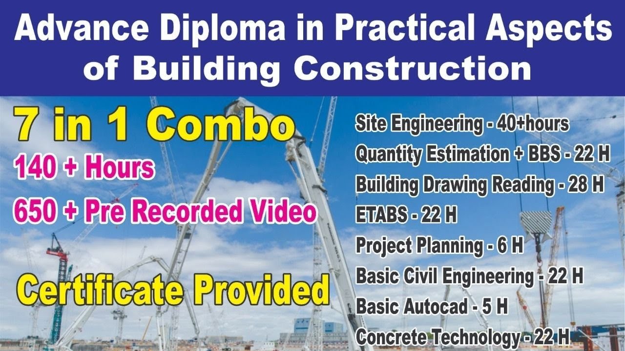 Practical Civil Engineering Training Course | Fresher Civil Engineer ...
