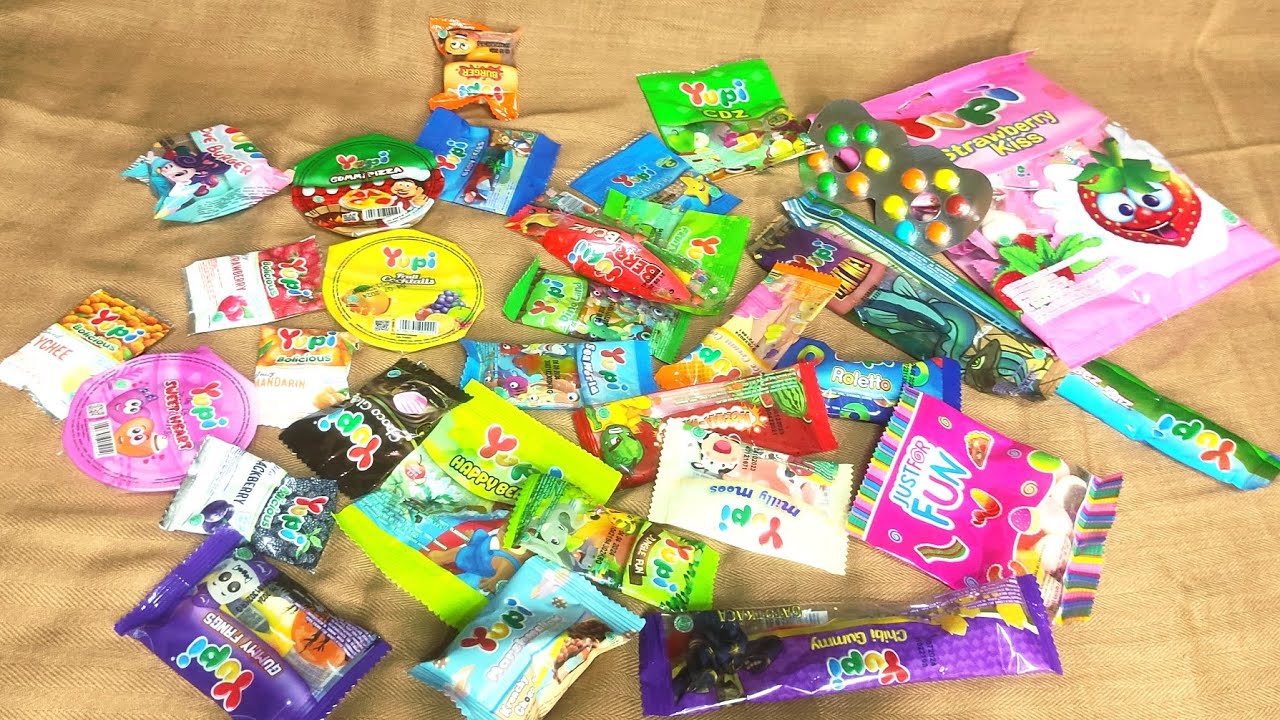 Unboxing permen yupi beli di shopee, yupi gatotkaca, yupi cdz, yupi ...
