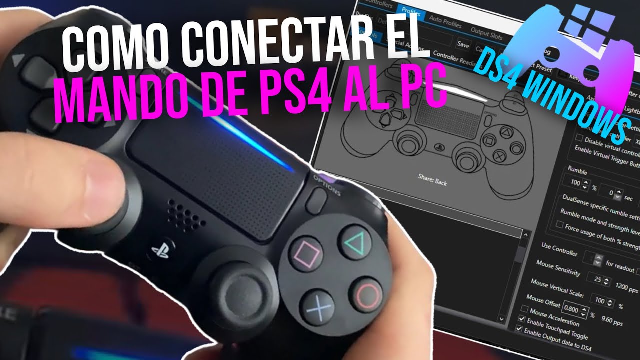 Como CONECTAR el mando de PS4 al PC - DS4Windows (2024) Conectar mando ...