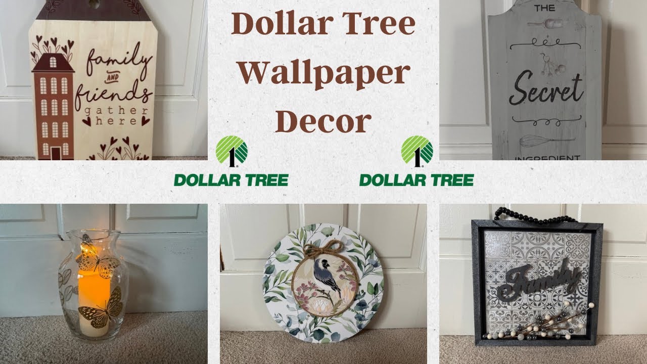 *WOW* MUST SEE!!! Dollar Tree Wallpaper Hacks | Spring DIY's | Dollar ...