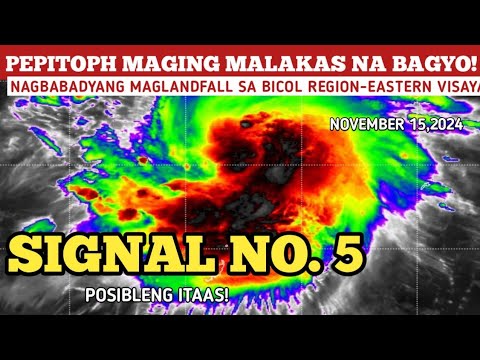 BAGYONG PEPITO FORECAST TRACK! LANDFALL UPDATE! NOVEMBER 15,2024 PAGASA ...