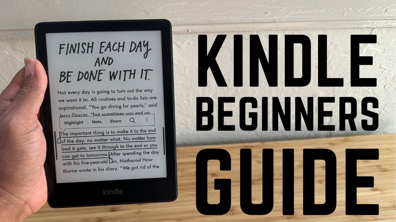 Kindle — Complete Beginners Guide - YouTube