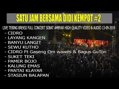 Didi Kempot Live satu jam #didikempot   cidro kalung emas banyu langit pantai klayar pamer bojo