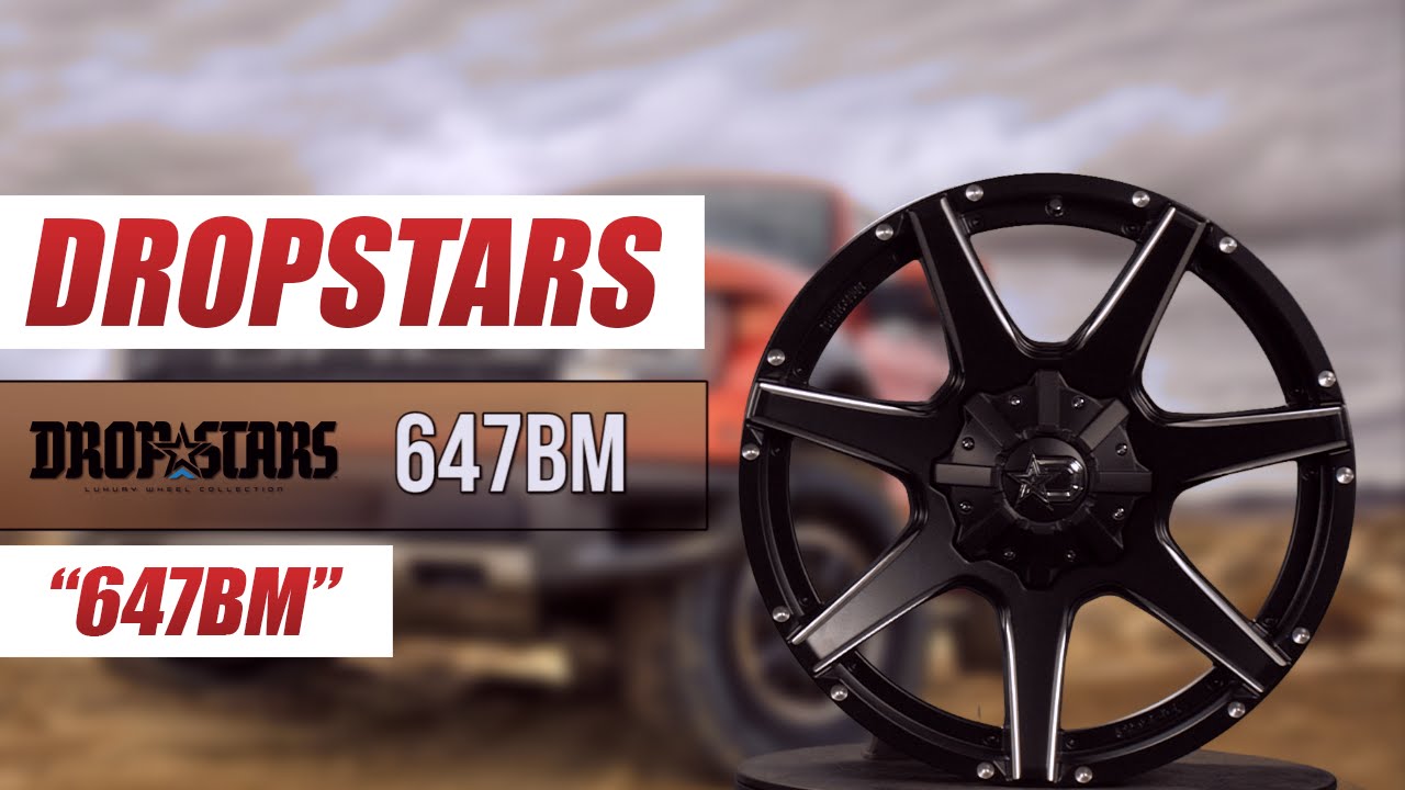 Dropstars Wheels 647BM (Satin Black) - YouTube