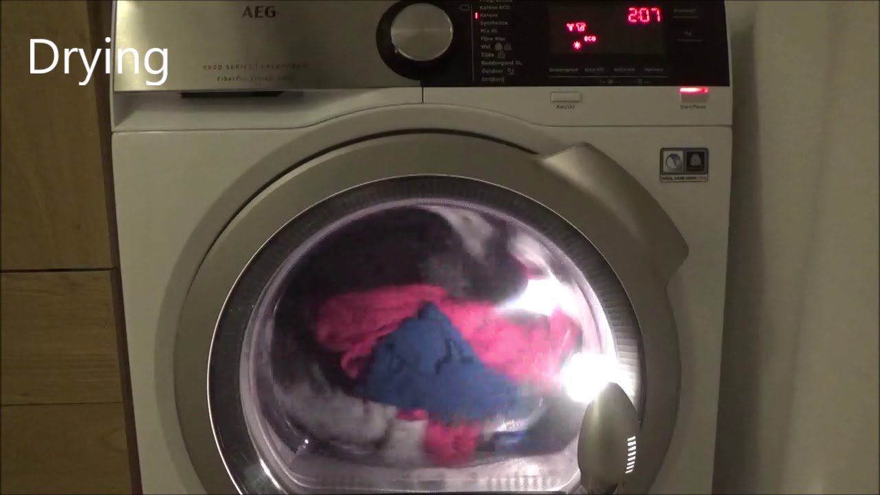 AEG Lavatherm 9000 Series FiberPro System T9DE87CS - Cottons Extra Dry ...
