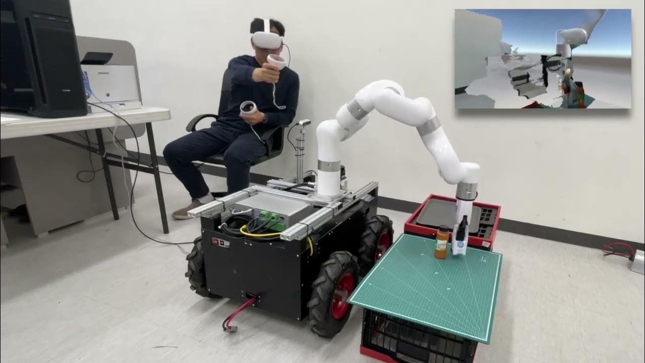 Virtual Reality Controlled Robot Arm - YouTube
