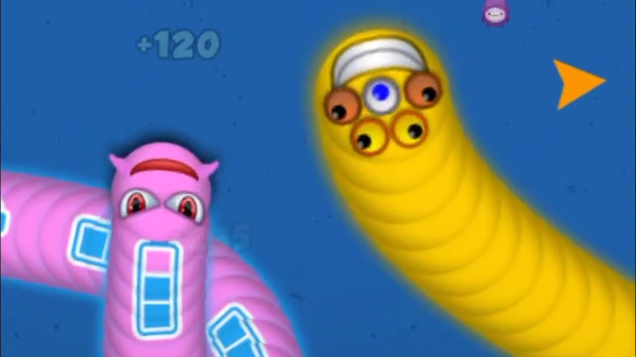 Worms Zone Magic Gameplay 🐍# 28 - Big Food For Biggest Snake - YouTube