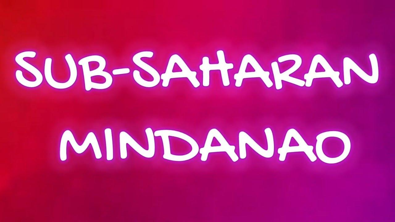 Sub-saharan Mindanao || full audio || SUB-SAHARAN MINDANAO SONG - YouTube