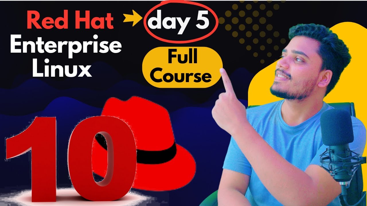RedHat Full Course | RHEL10 Core Concept | Linux Important commands | Shortcut Keys | RHCSA ...