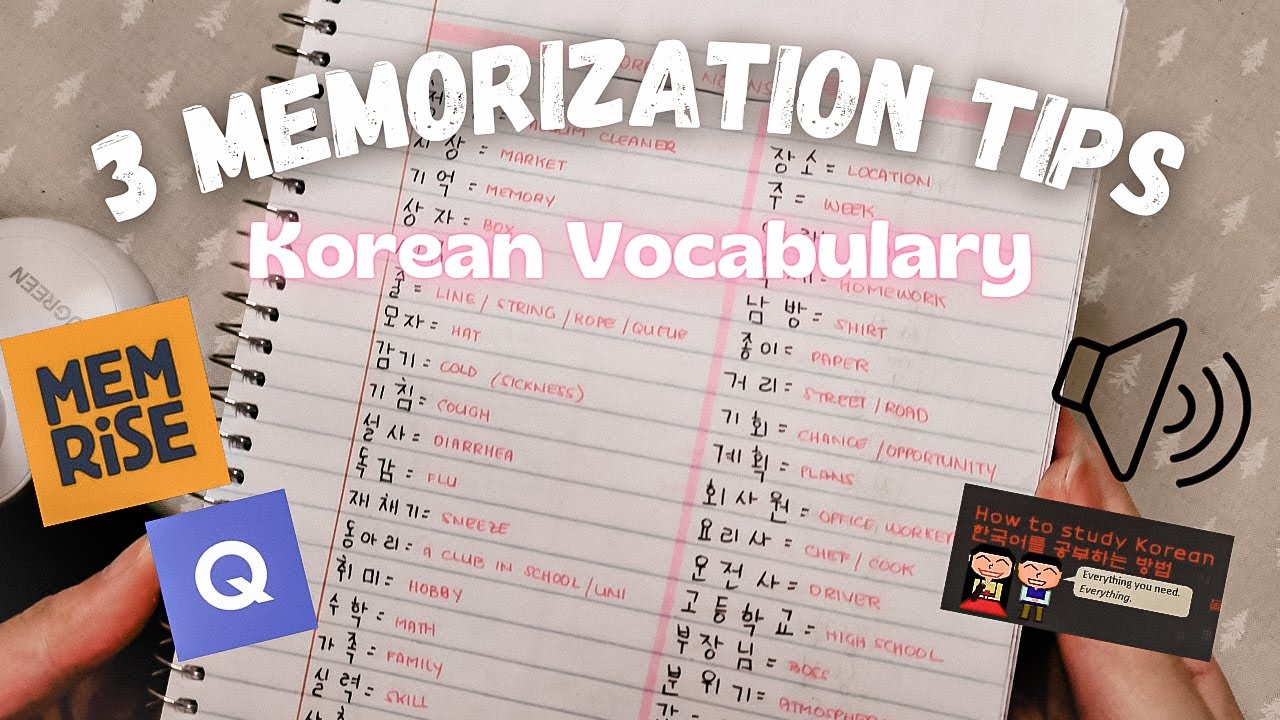 3 TIPS To Memorize Korean Vocabulary Faster Resources Rewriting My 3-tips-to-memorize-korean-vocabulary-faster-resources-rewriting-my