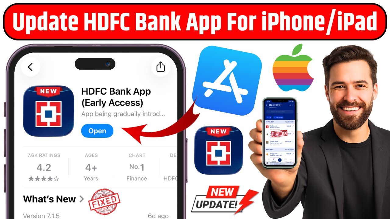 New Update HDFC Bank (Early Access) For iPhone/iPad | HDFC Bank Mobile ...