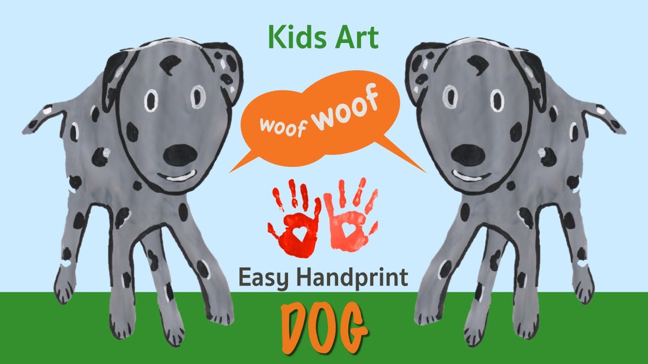 Super Easy Handprint Dog 🐶🐕 | Kids Art Idea | Step By Step Guide To ...