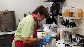 Making candles at Patchouli Garden in Park Falls