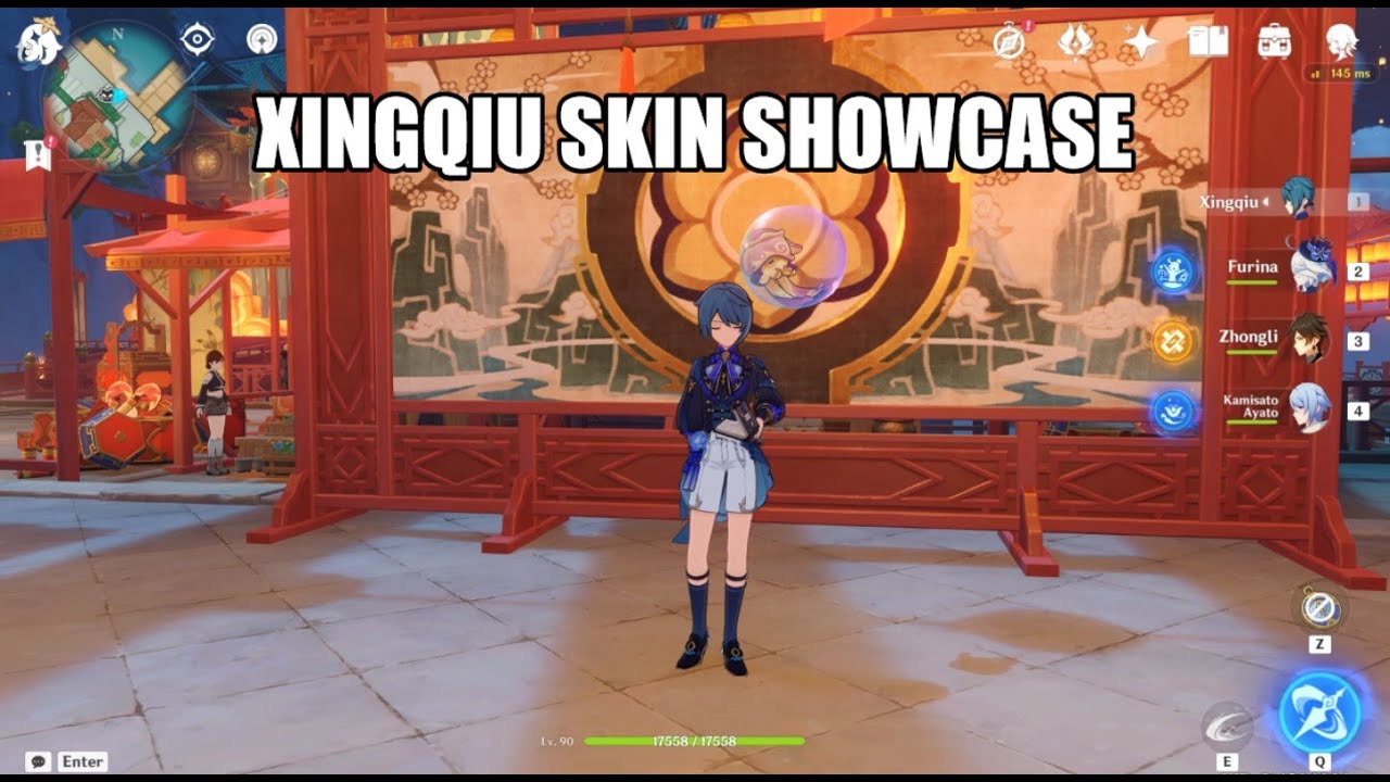 Xingqiu skin showcase | Genshin Impact - YouTube