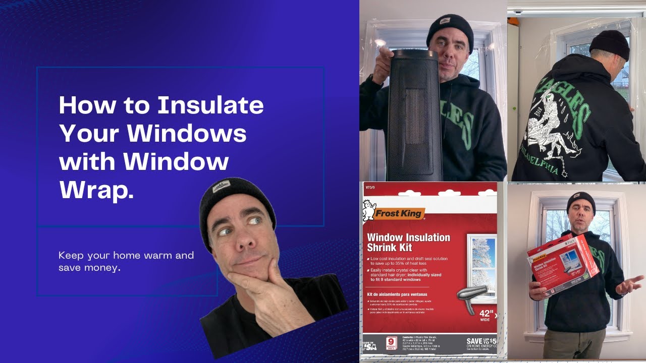 How To Install Window Insulation Wrap - YouTube