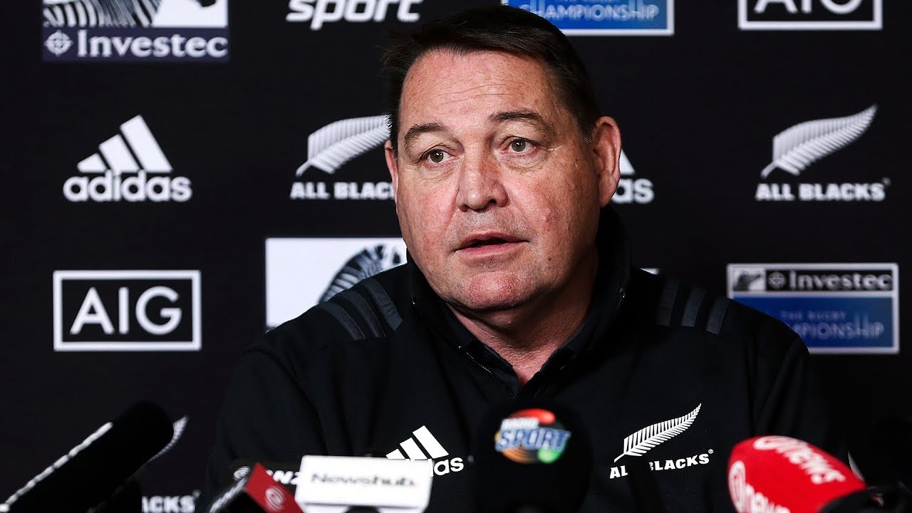 Steve Hansen discusses All Blacks team to play South Africa - YouTube