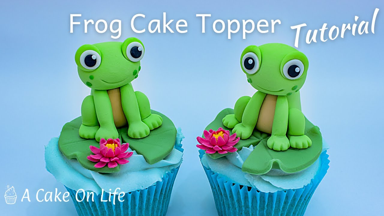 How To Make An Edible Frog Cake Topper/Frog Sugar Model Tutorial - YouTube