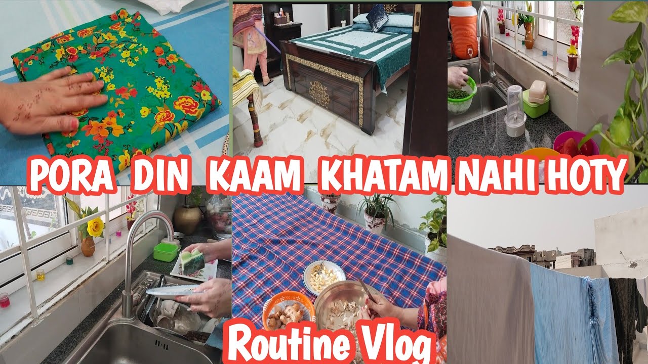 Pura din kam khatam Nahi hoty 😫 Regular Routine Vlog 💯 Life with Asma and Mehar - YouTube