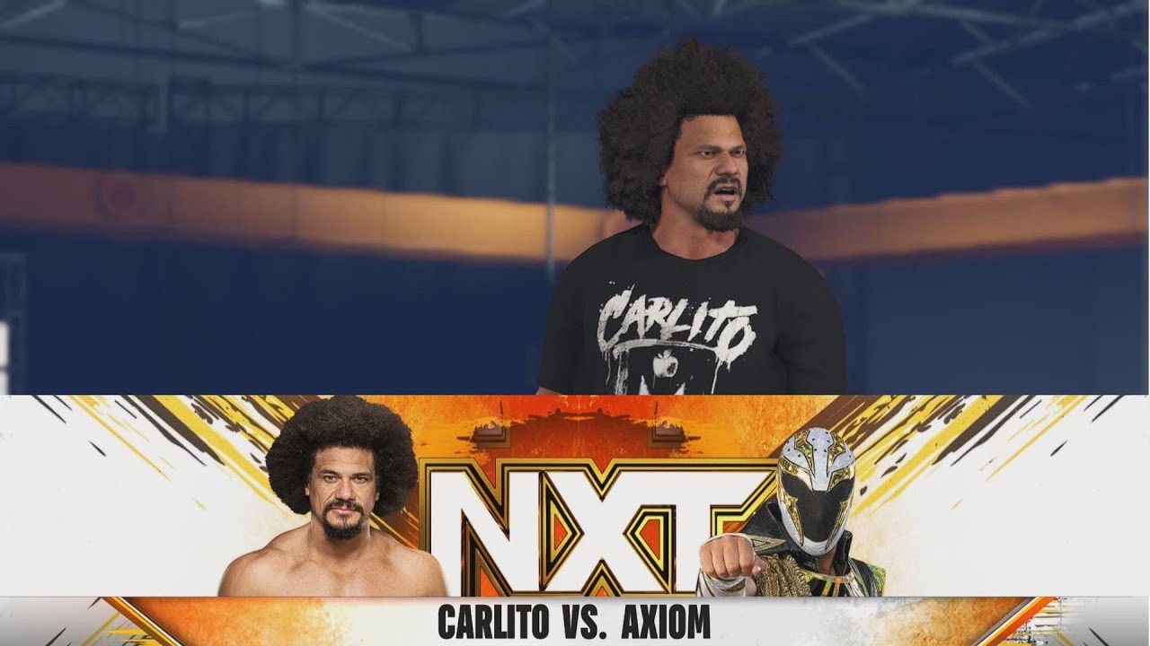 CARLITO VS AXIOM (C). WWE NXT. WWE 2K24. TQSVERSE - YouTube