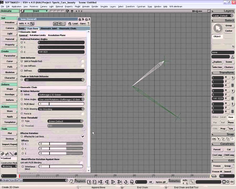 Animation: 2D vs. 3D chains, Preferred angles - YouTube