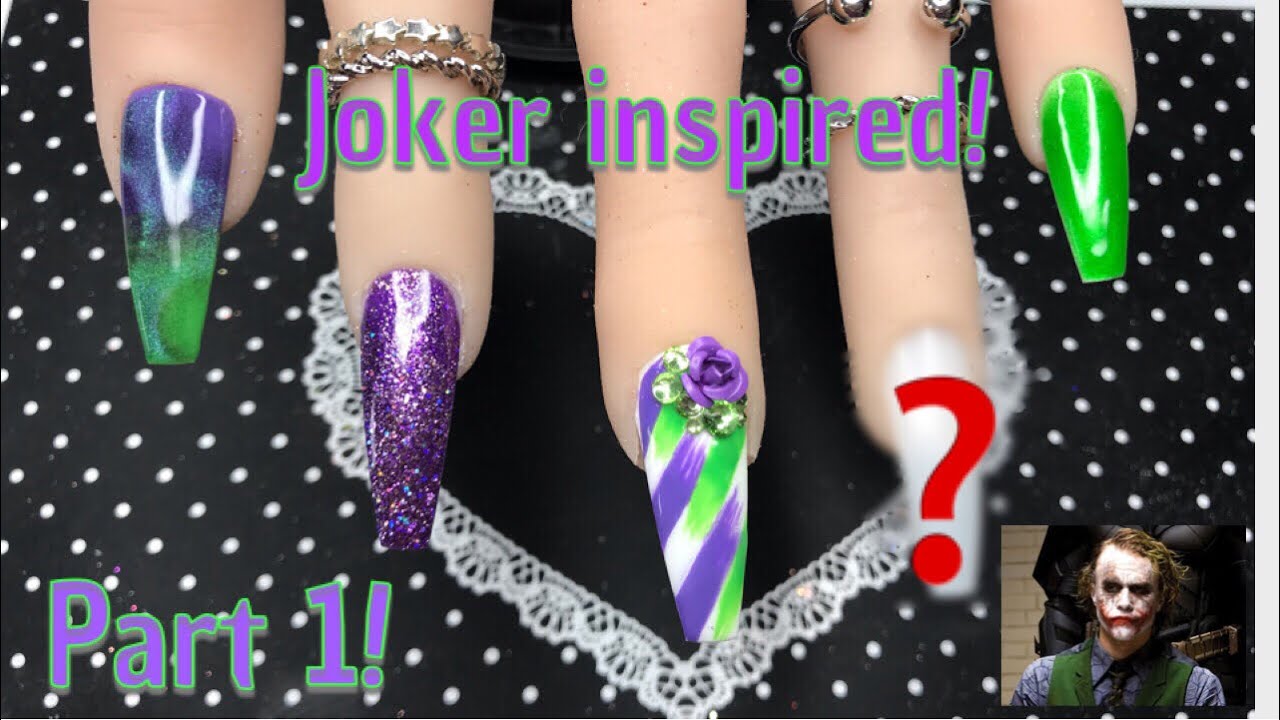 Part 1 | Joker Inspired Nails! | Nail Sugar - YouTube
