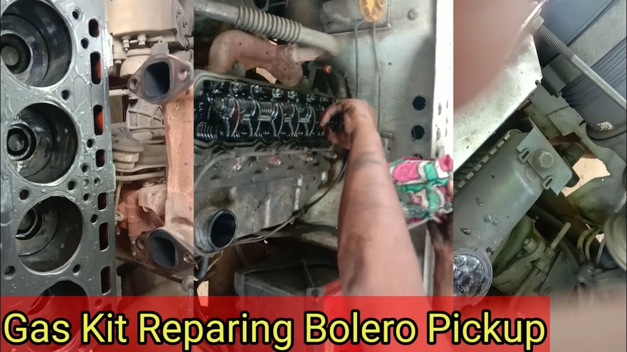 Bolero engine repair | Bolero gas kit reparing | pickup engine reparing ...