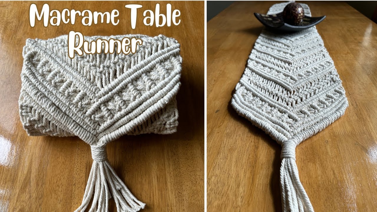 Macrame | Boho | Table Runner | Easy Tutorial - YouTube