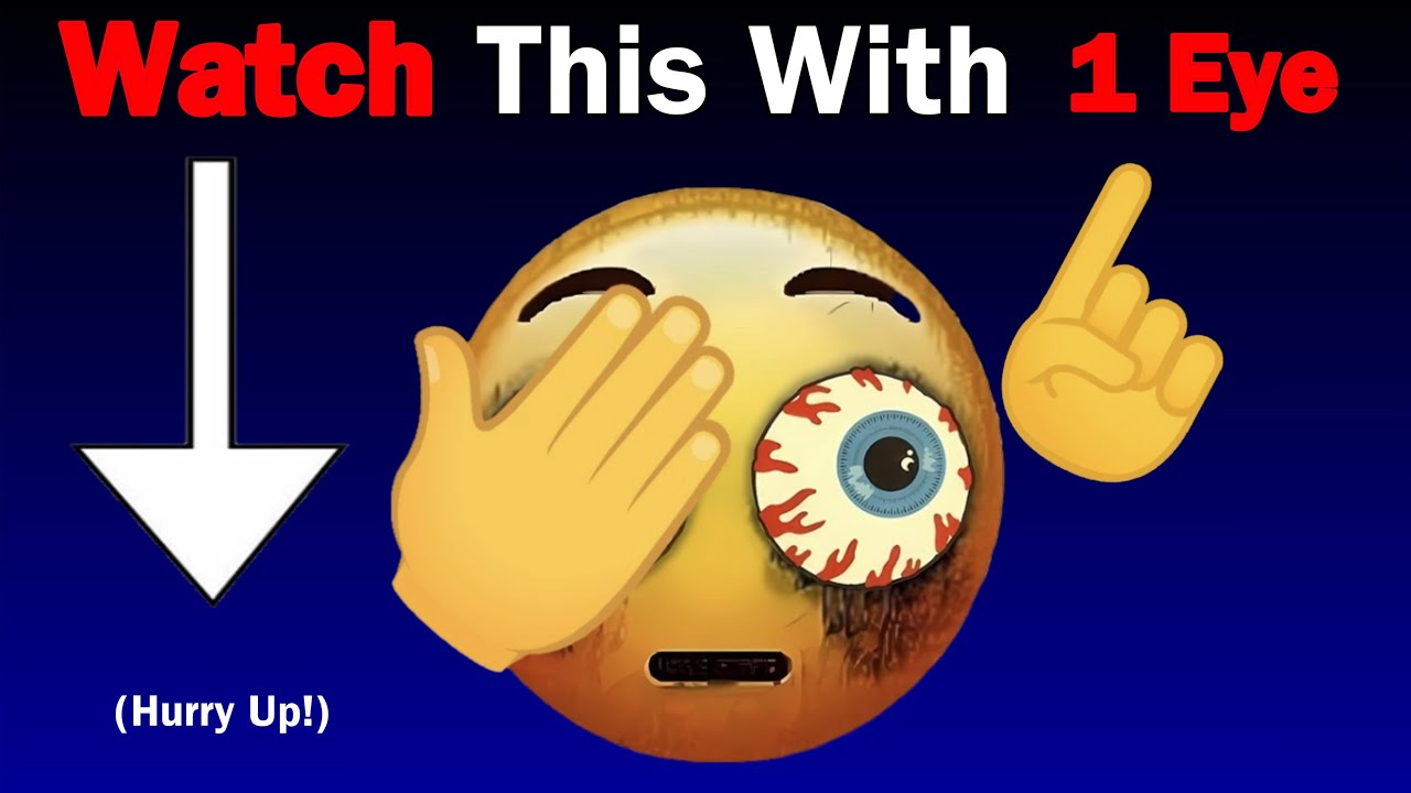 Watch This Video With Only 1 Eye! 🤩 - YouTube