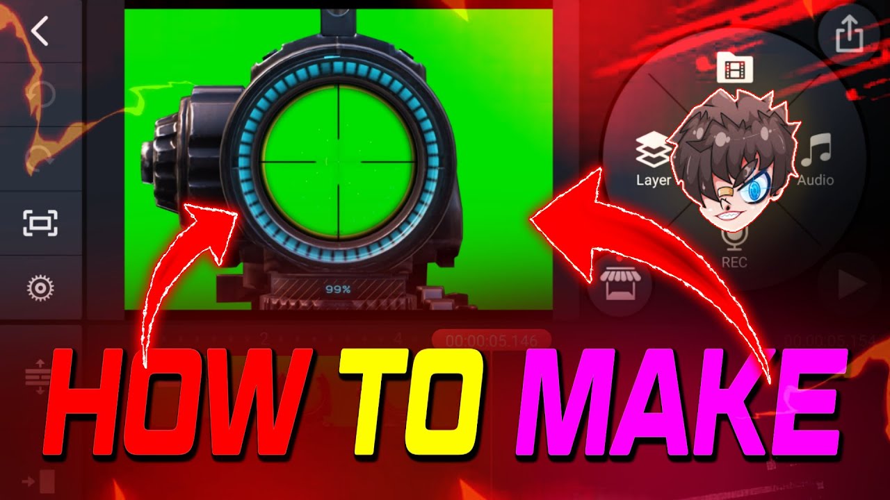 Scope Combining Effect Video | kinemaster Tutorial | free fire Max ...