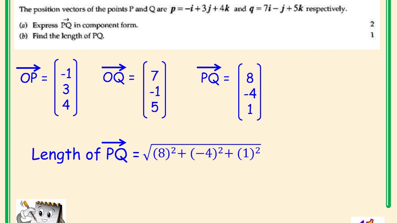 Higher Mathematics Vectors Video 3 - Basis Vectors - YouTube