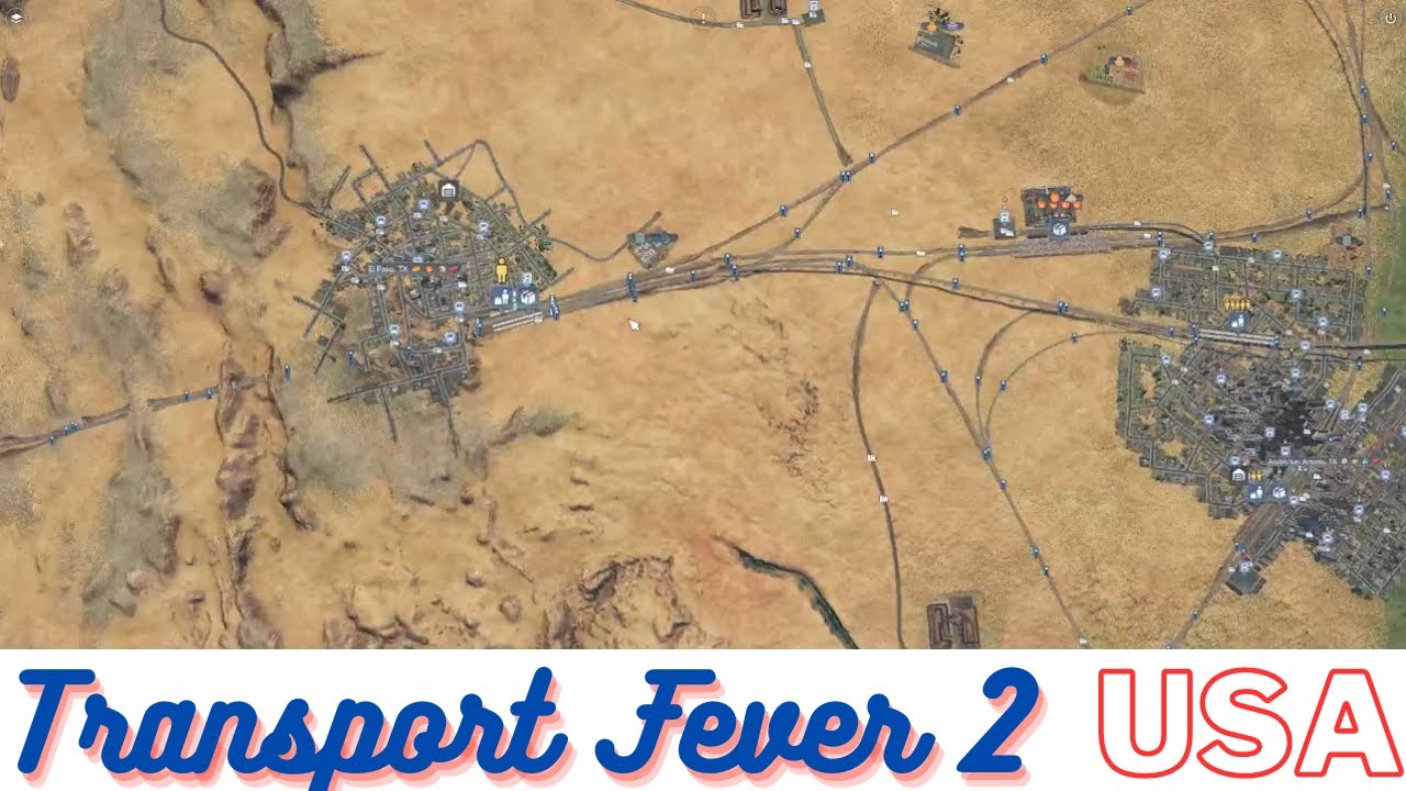 Transport Fever 2 USA Map Build Tour - YouTube