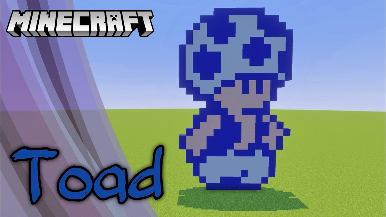 Minecraft Pixel Art Tutorial - Big Toad (Super Mario Bros. 2) - YouTube