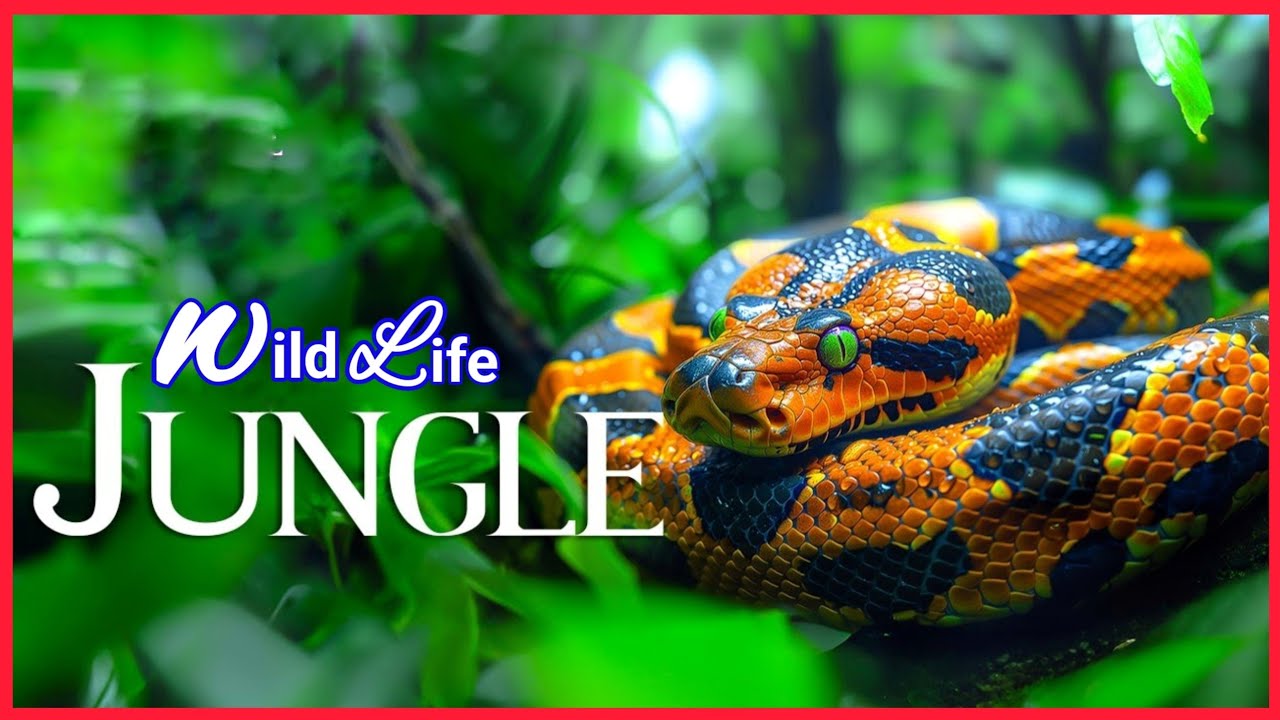 Wildlife of Jungle 4K 🐾 Discovery Relaxation Film with Soothing ...