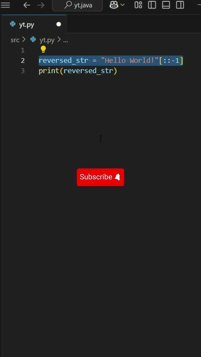 How to Reverse a String in Python 💡 #codingshorts #pythontips - YouTube