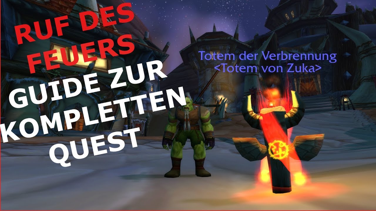 WoW Classic Call of the fire/Ruf des Feuers Questguide Schamane - YouTube