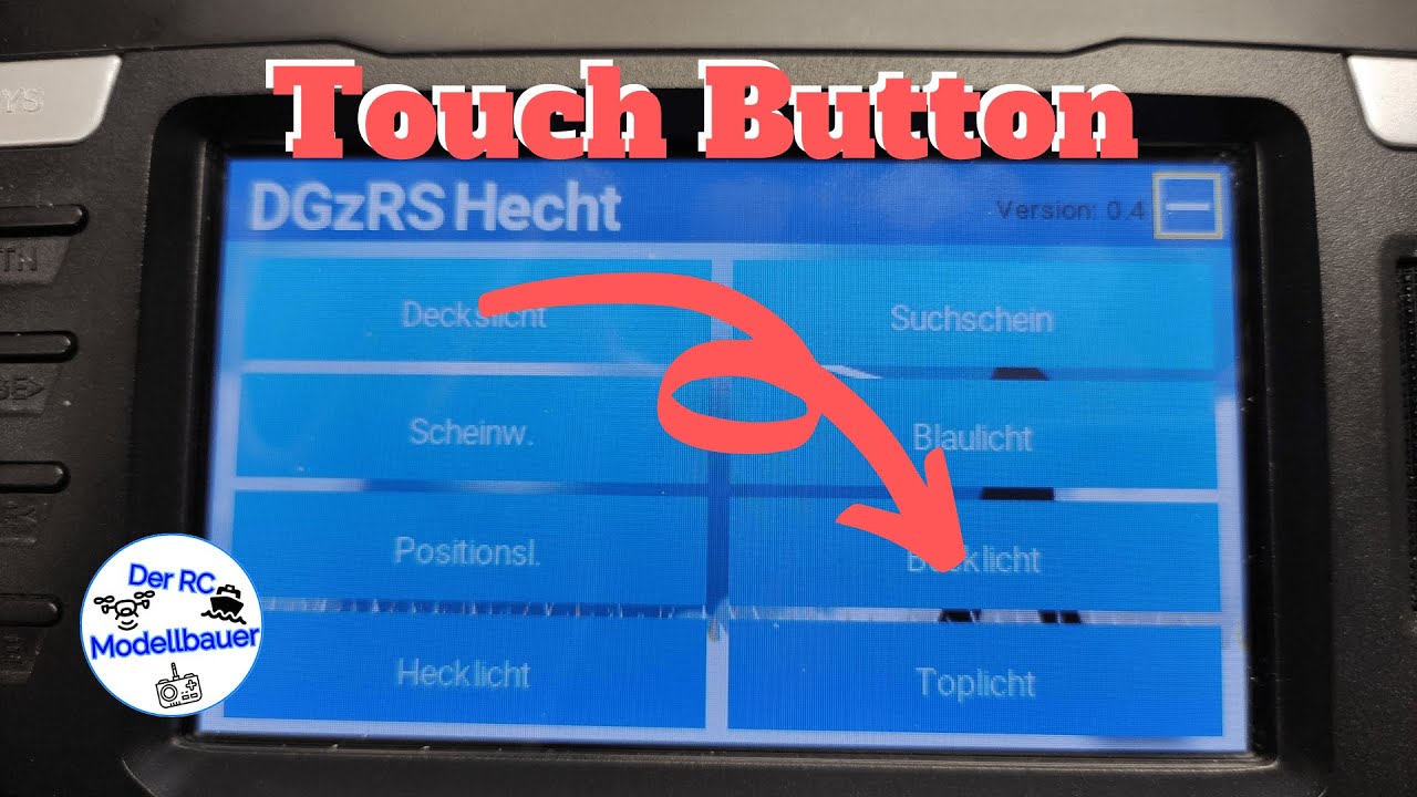 EdgeTX Widget Touch Button - YouTube
