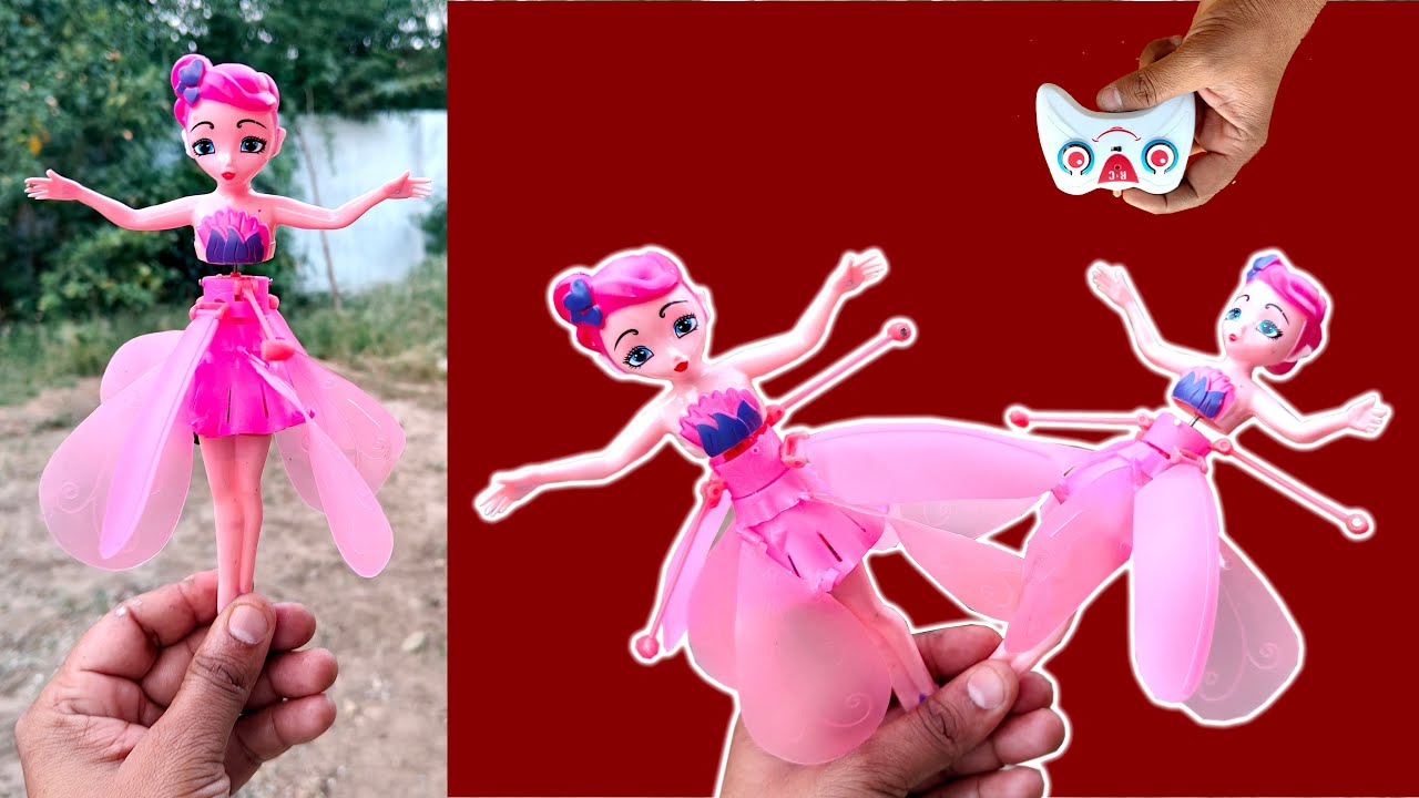 RC Flying doll for kids toys fly test and Review - YouTube