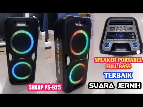 Review Speaker Portabel PS-925 Sharp Terbaik Full Bass Suara Bersih Bulat #review #sharp # ...