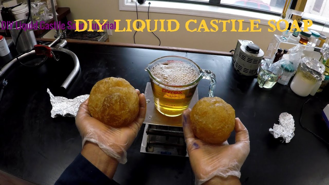 How To Make DIY Liquid Castile Soap - YouTube
