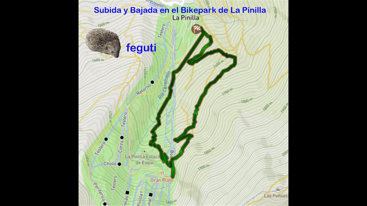 Ruta desde La Pinilla. Subida y Bajada en el Bikepark de La Pinilla ...